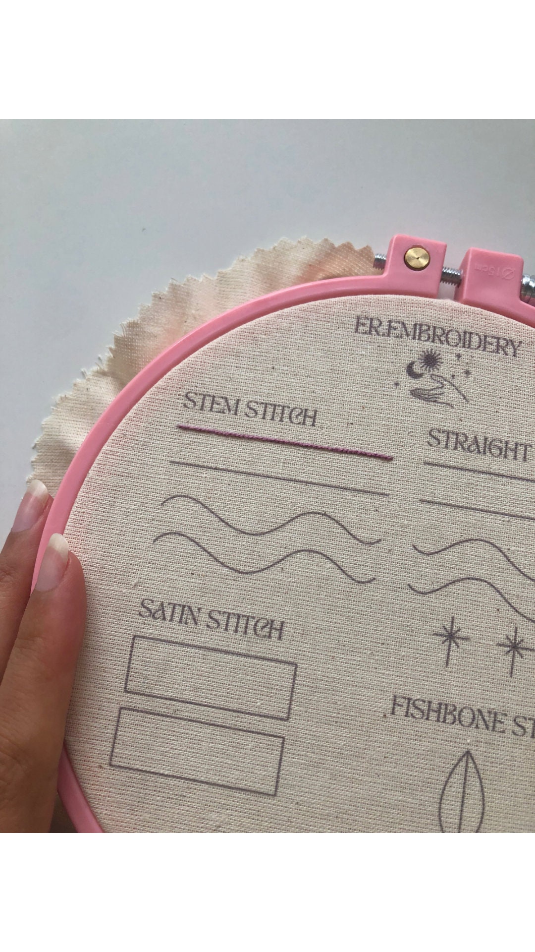 Beginner Hand Embroidery Practice Stitch Pattern Digital Download ...