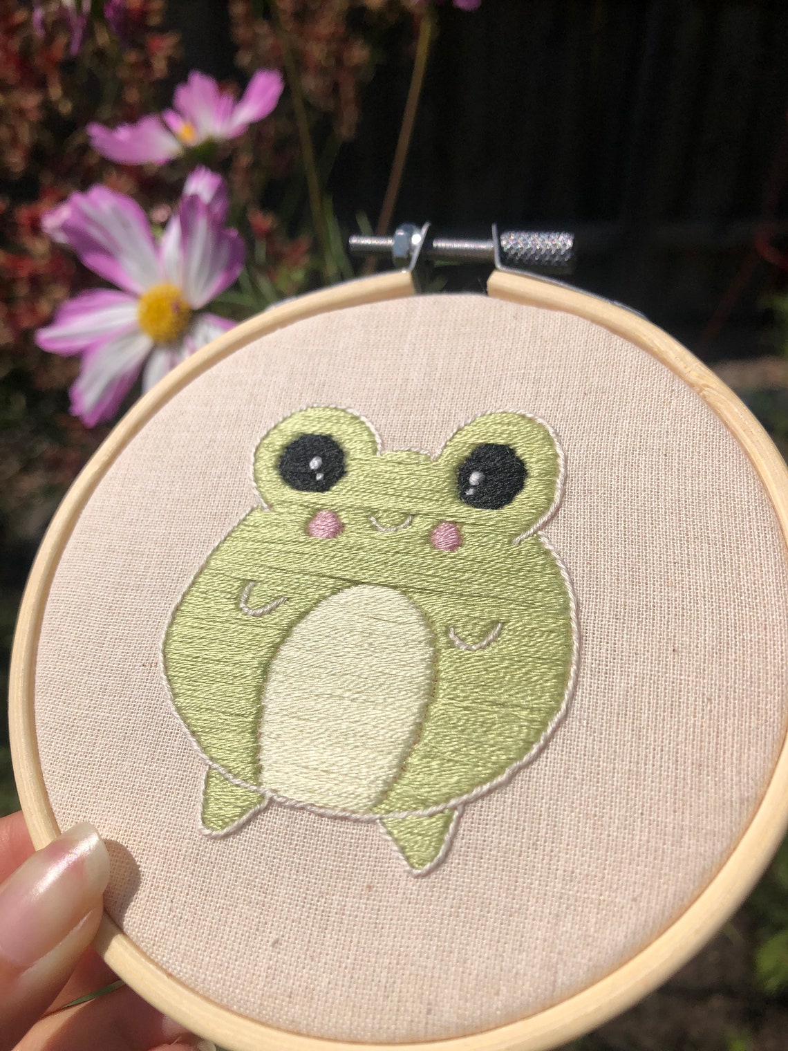 Frog Embroidery Pattern Digital Download Pattern Paint With Threads ...