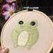 Frog Embroidery Pattern | Digital Download Pattern | Paint With Threads ...