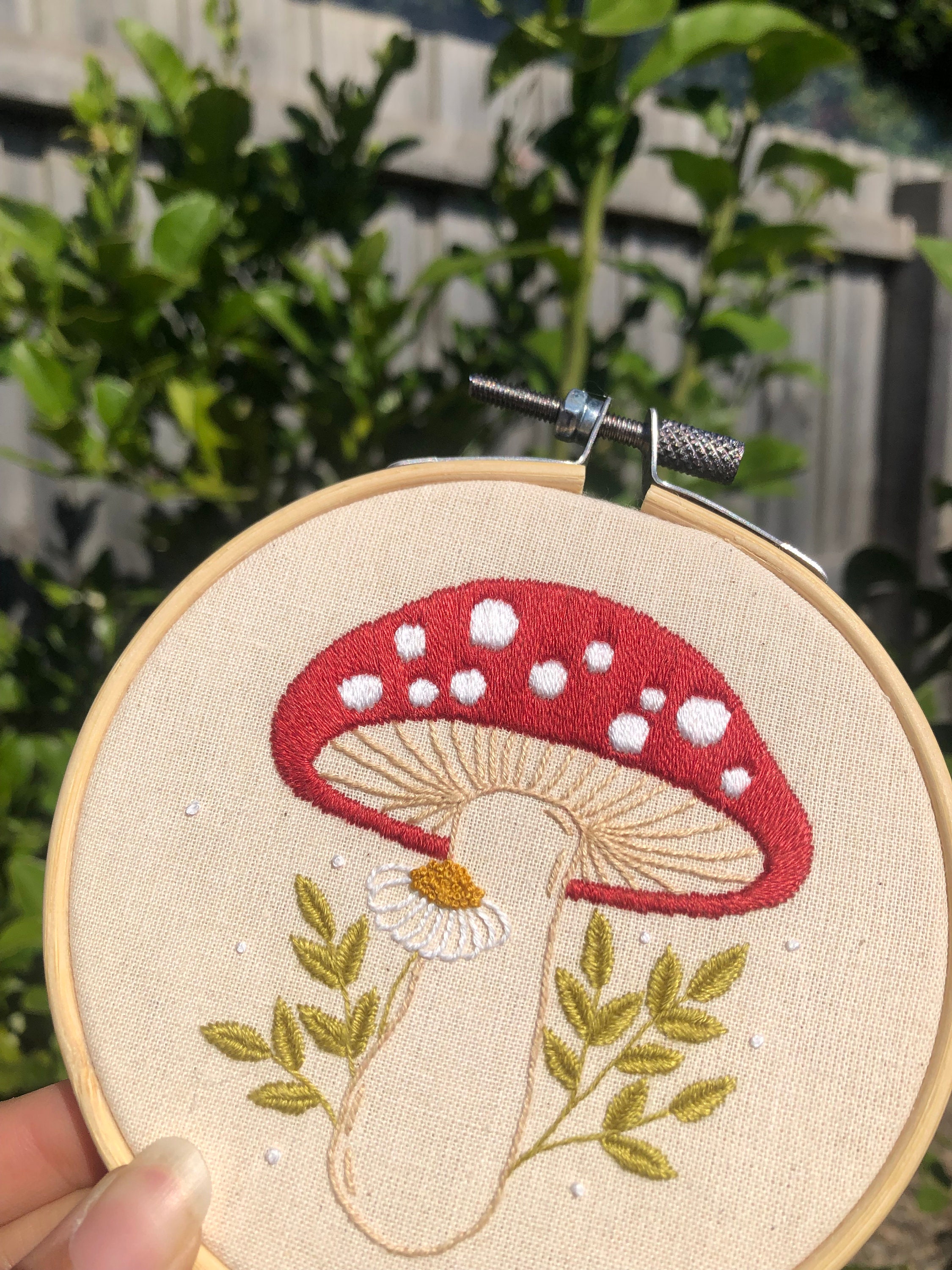 Christmas Mushroom Embroidery Pattern | Digital Download Pattern ...