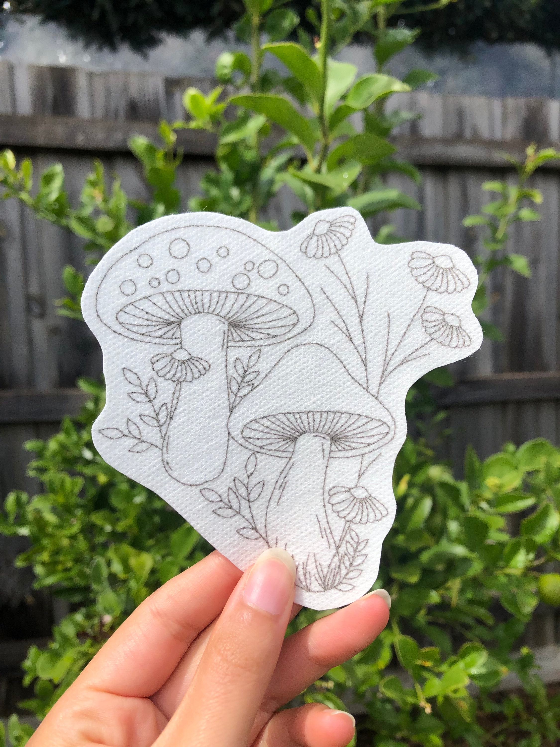 Mushroom Garden Stick & Stitch Pack Hand Embroidery DIY Stitching Gift ...