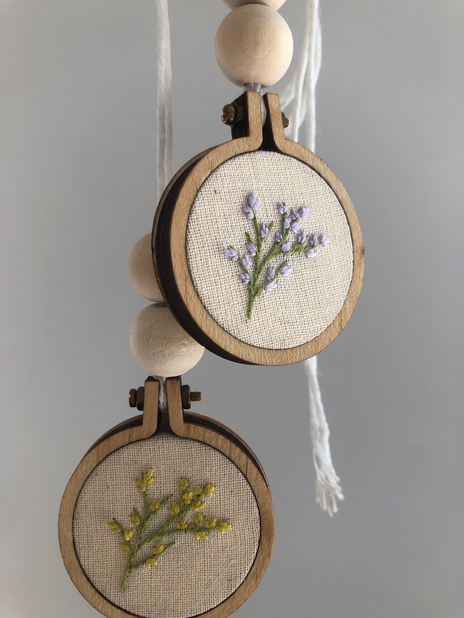 Mini Embroidery Hoop Car Charms Pattern | Digital Download Pattern ...