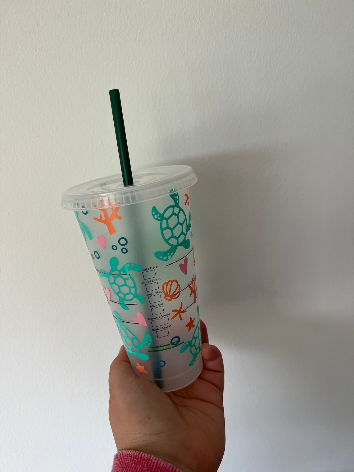 Sea Turtle Reusable Starbucks Cup 24oz - Etsy
