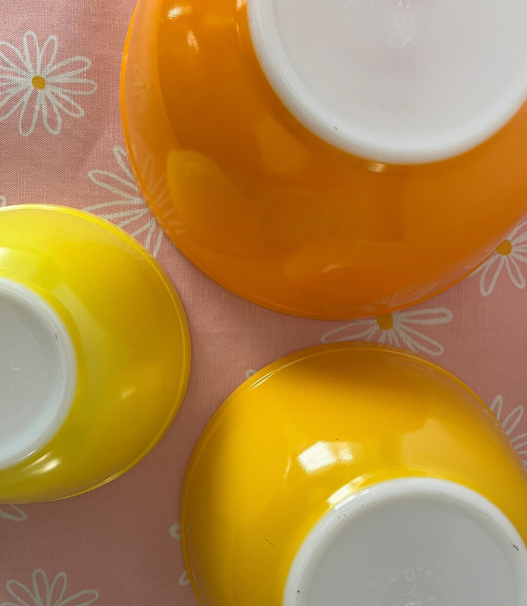 Vintage Pyrex Daisy Mixing Bowls, 401 402 403, Set of 3 Nesting ...