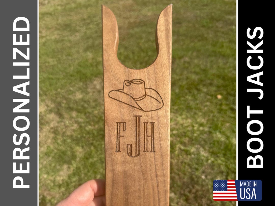 Western Gift Idea Personalized Boot Jack for Cowboys and Rodeo ...