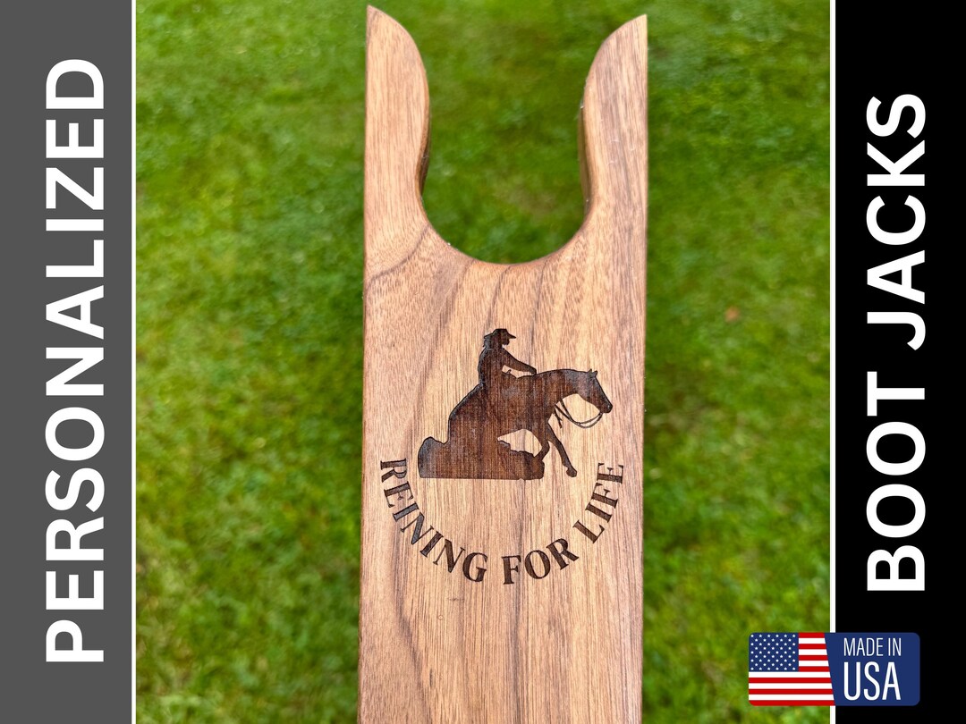 Cowboy Gift Idea Personalized Boot Jack for Bull Riders & Barrel Racers ...