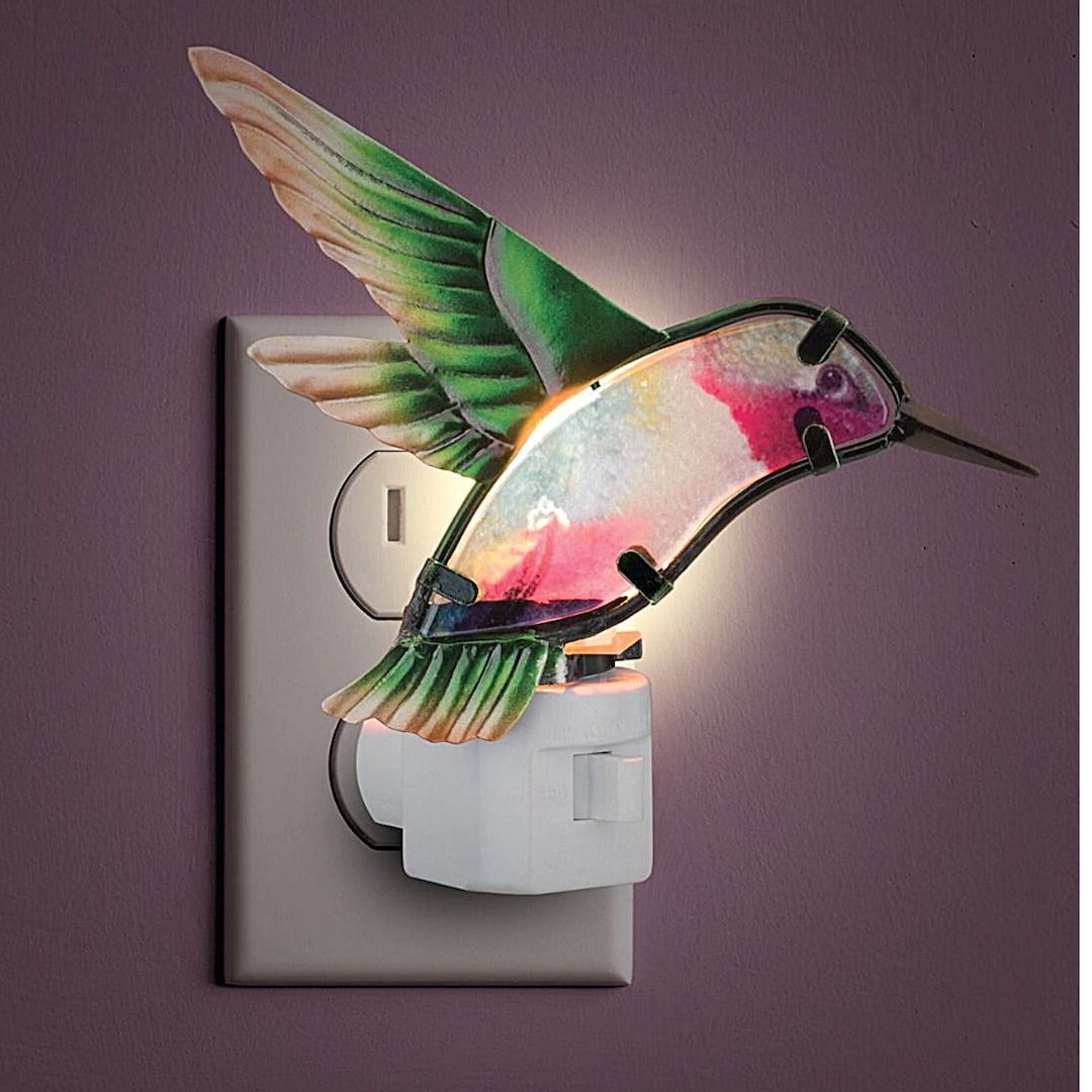 Ruby Throated Hummingbird Night Light Gift Idea for - Etsy