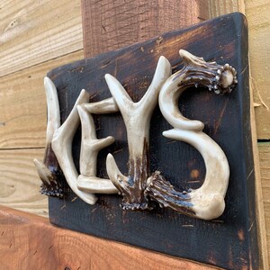 Rustic Deer Antler Horns Keychain Holder for Home or Business Handmade ...