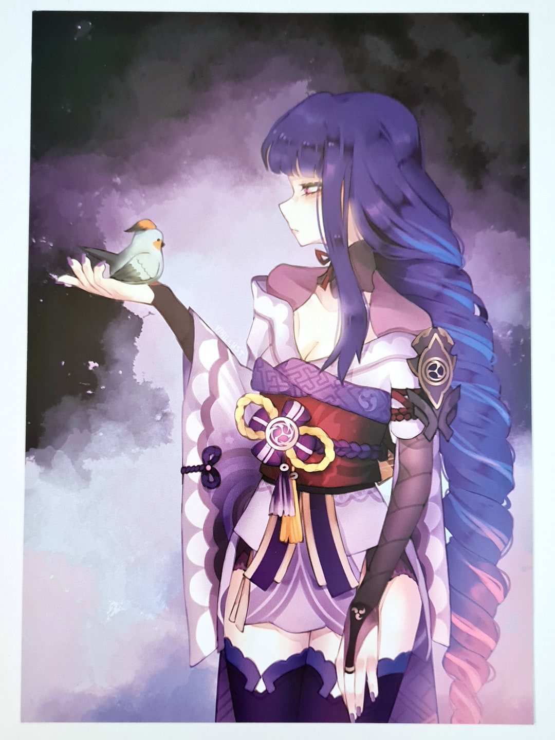 Raiden Shogun Ei Baal Genshin Impact Art Print - Etsy Canada