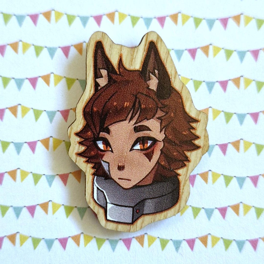 Ren Hana | 1.5 Inch Wooden Pin | BTD YKMET - Etsy