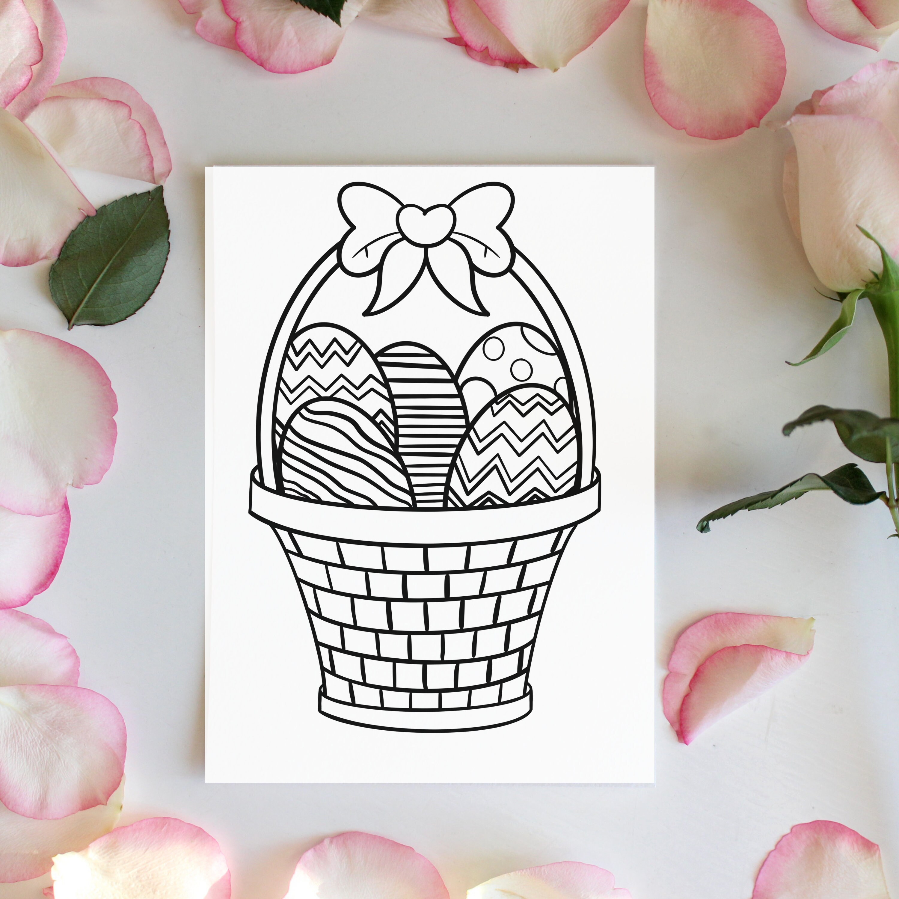 Easter Coloring Page Bundle, PNG Digital Download - Etsy