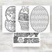 Easter Coloring Page Bundle, PNG Digital Download - Etsy
