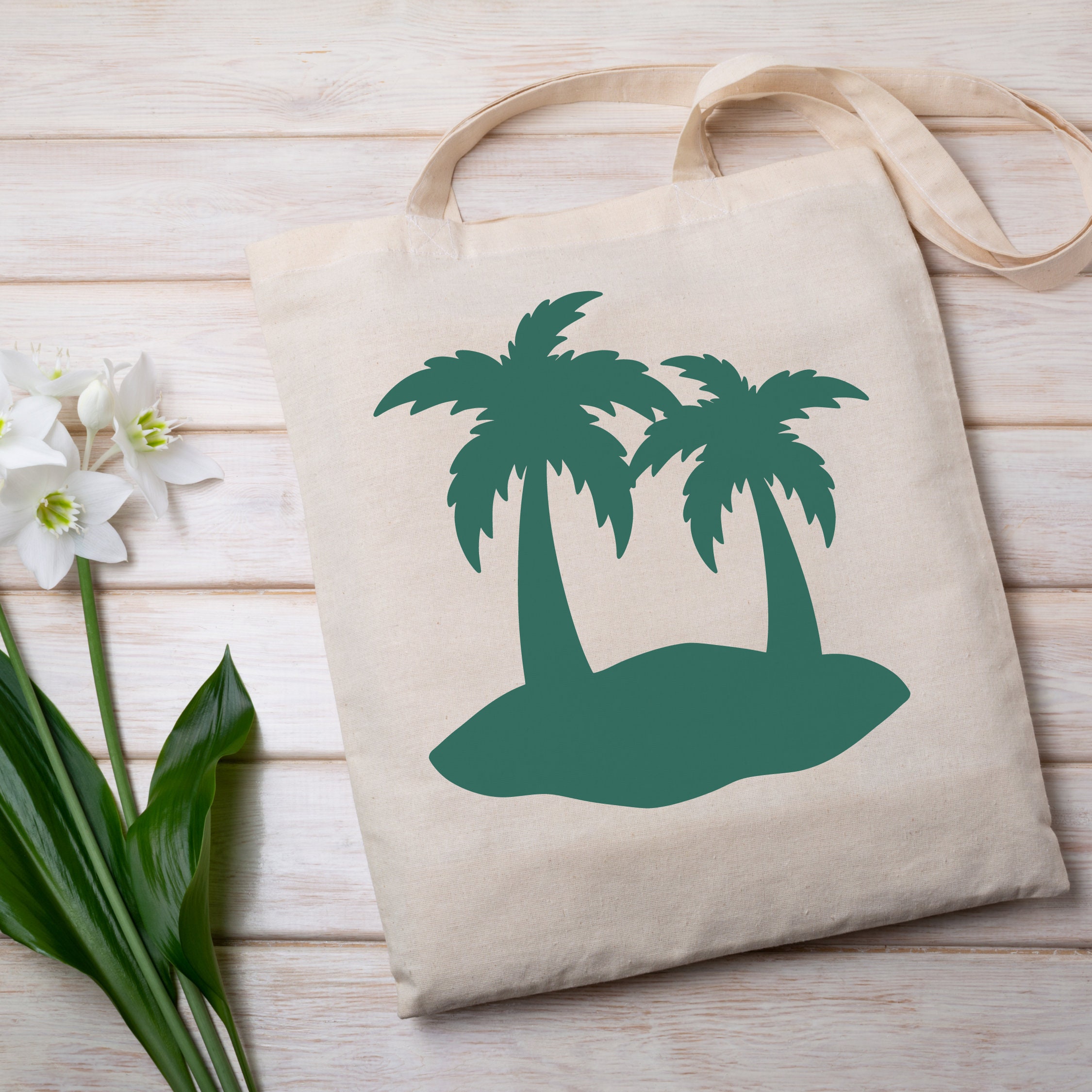 Palm Tree Island SVG and PNG Cut Files, Digital Download Bundle - Etsy