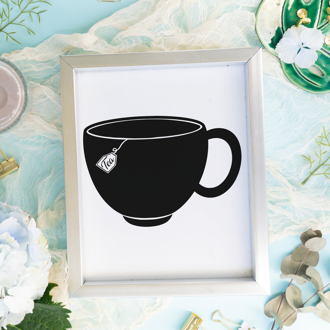 Teacup SVG and PNG Cut Files, Digital Download Bundle - Etsy