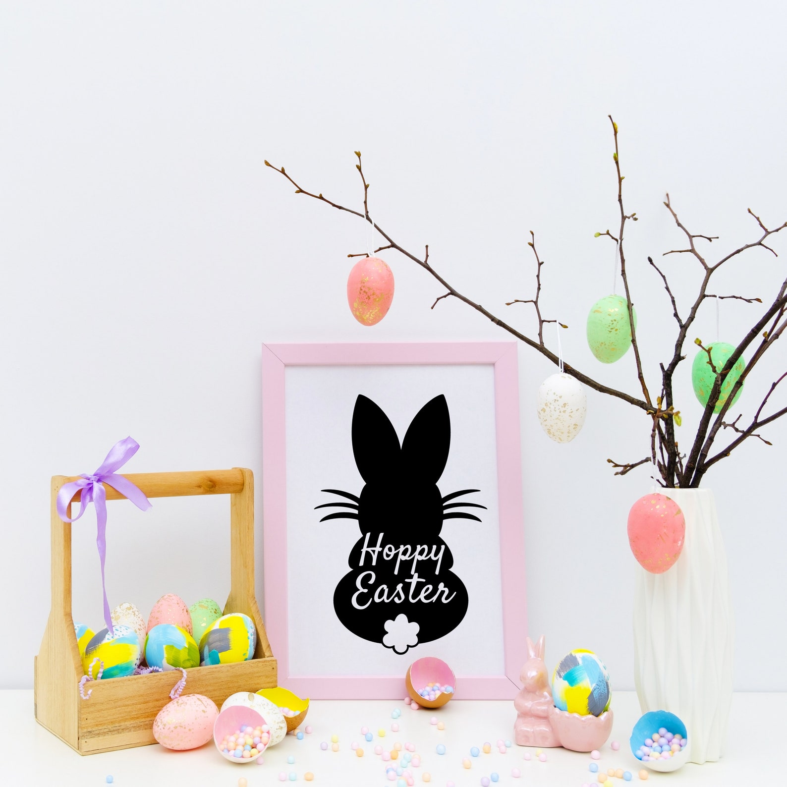 Hoppy Easter Bunny SVG and PNG Bundle, Digital Download - Etsy