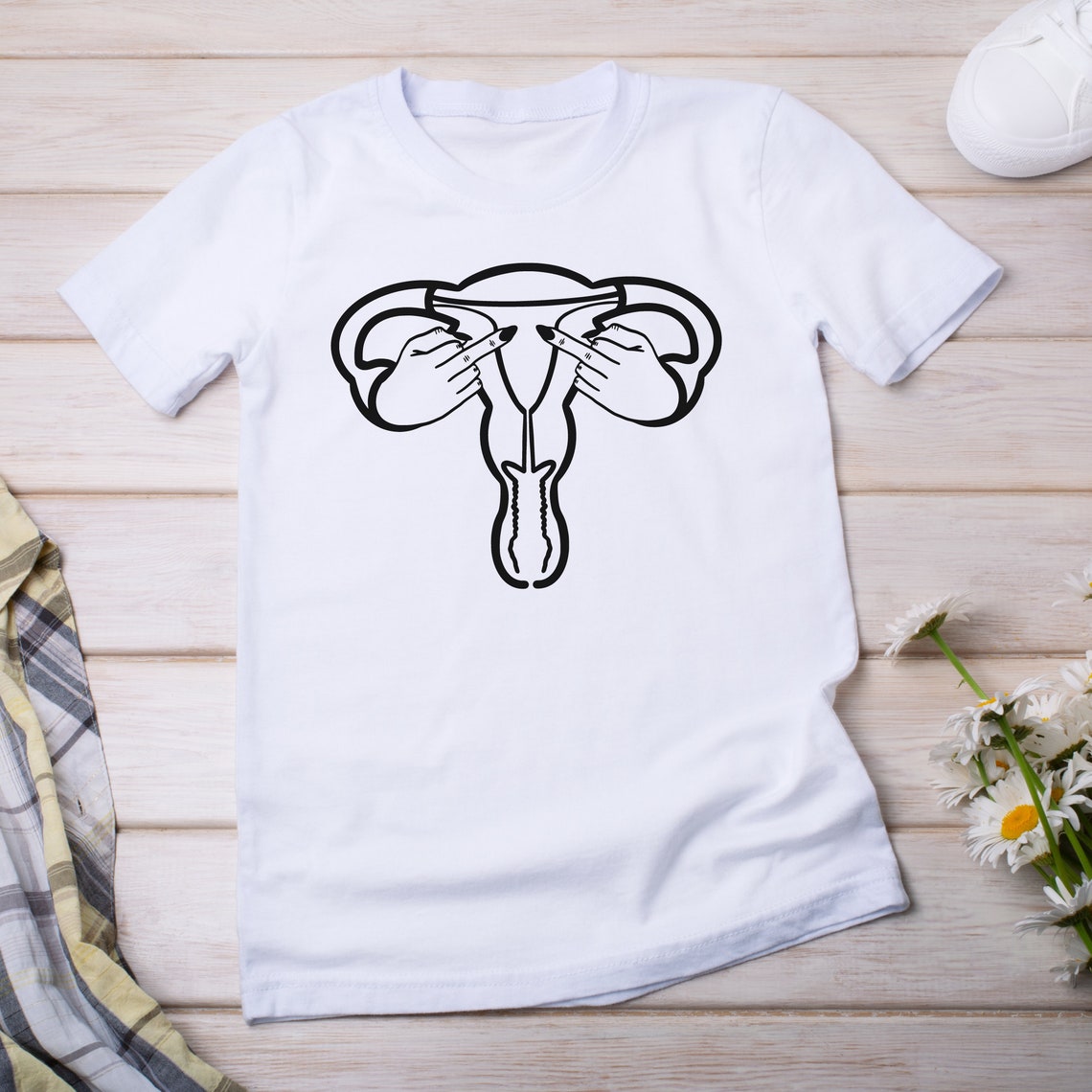 Uterus With Middle Fingers SVG and PNG Cut Files, Digital Download ...