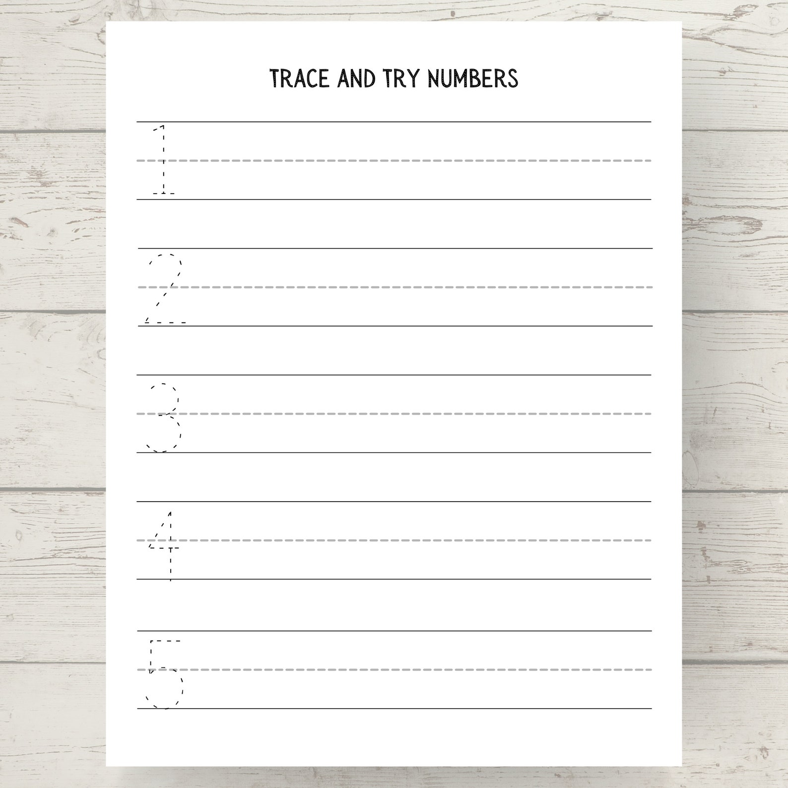 Printable Numbers and Letters Tracing Learning Activity - Etsy