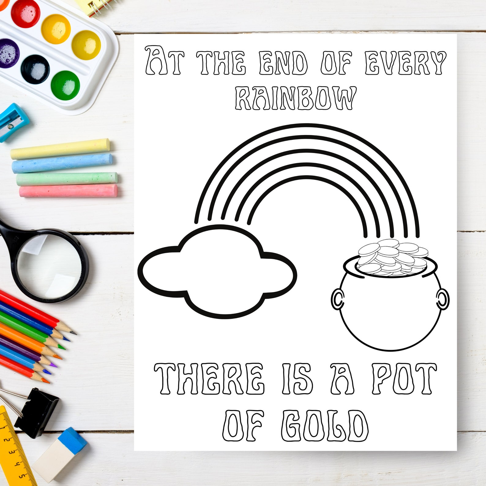 Saint Patricks Day Coloring Page Bundle, Printable Digital Download - Etsy