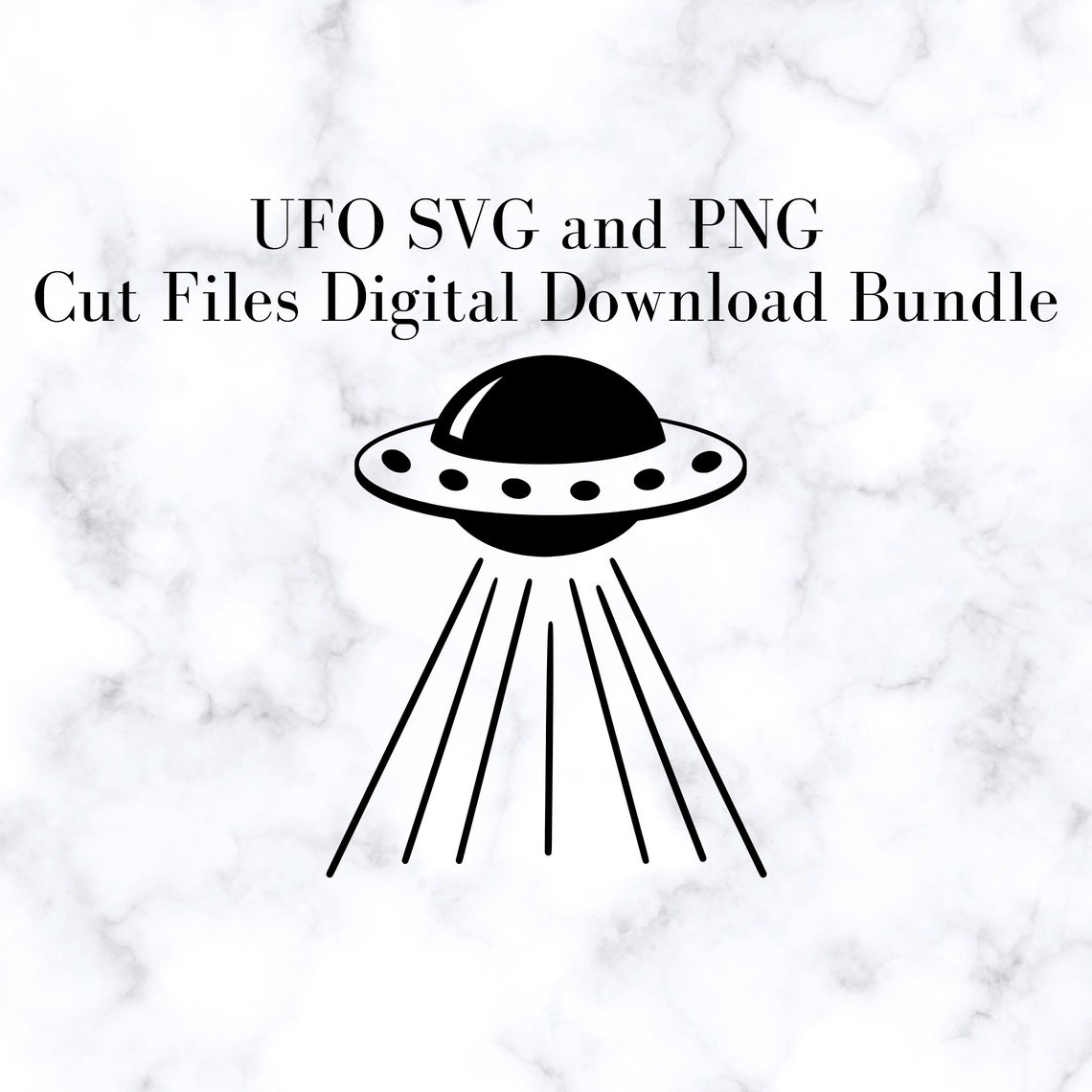 UFO SVG and PNG Cut Files, Digital Download Bundle - Etsy