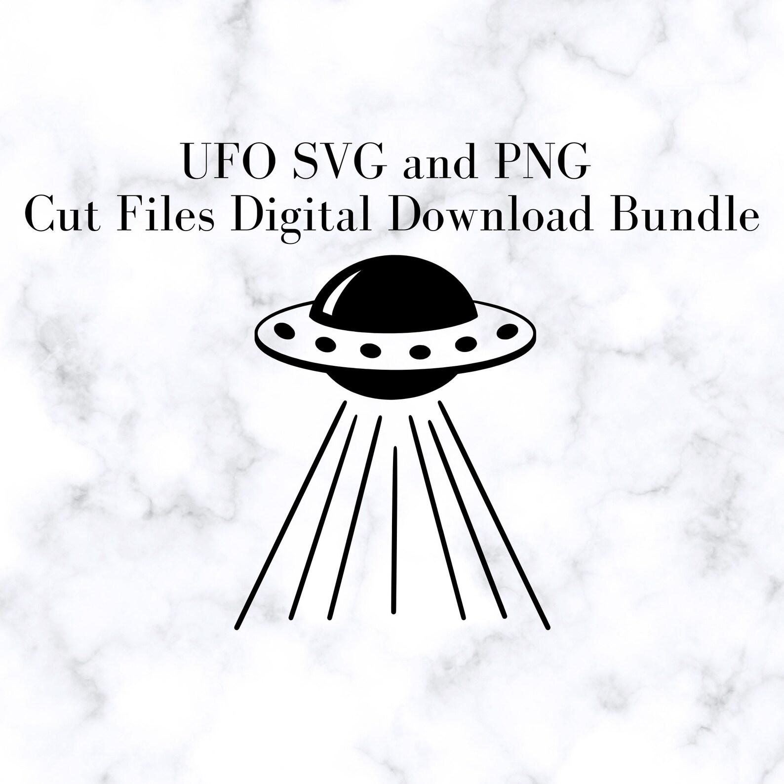 UFO SVG and PNG Cut Files, Digital Download Bundle - Etsy