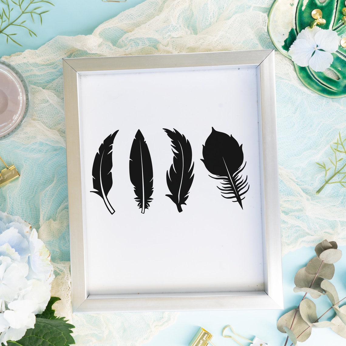 Bundle of Feathers SVG and PNG Cut Files, Digital Download Bundle - Etsy