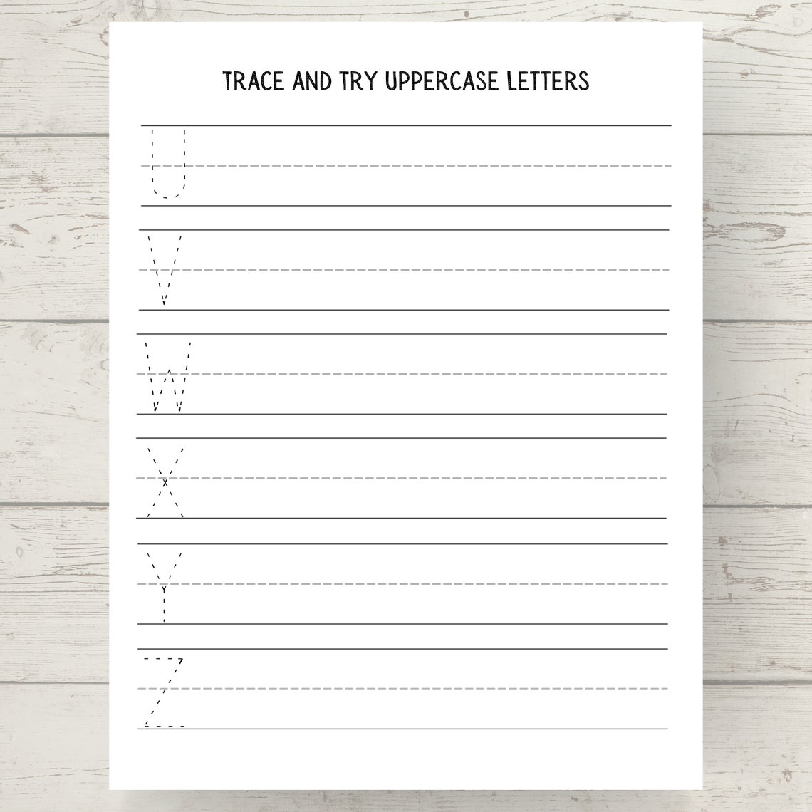 Printable Numbers and Letters Tracing Learning Activity - Etsy