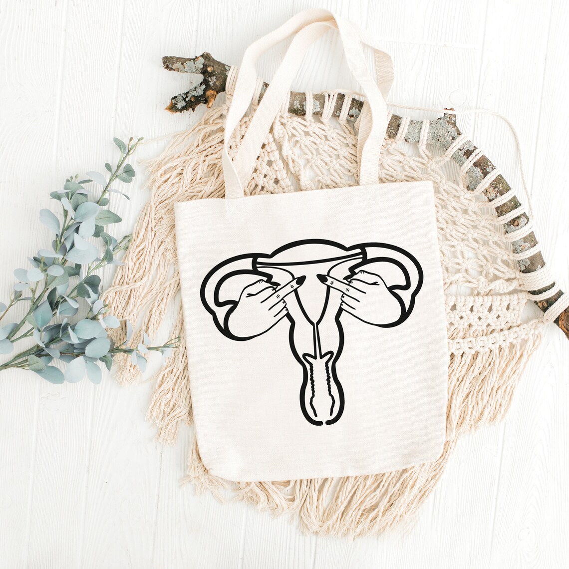 Uterus With Middle Fingers SVG and PNG Cut Files, Digital Download ...