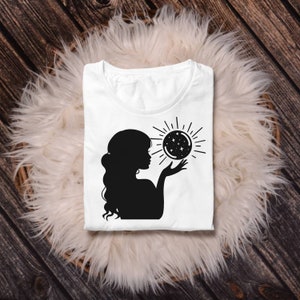 Witch and Crystal Ball SVG and PNG Cut Files, Digital Download Bundle ...