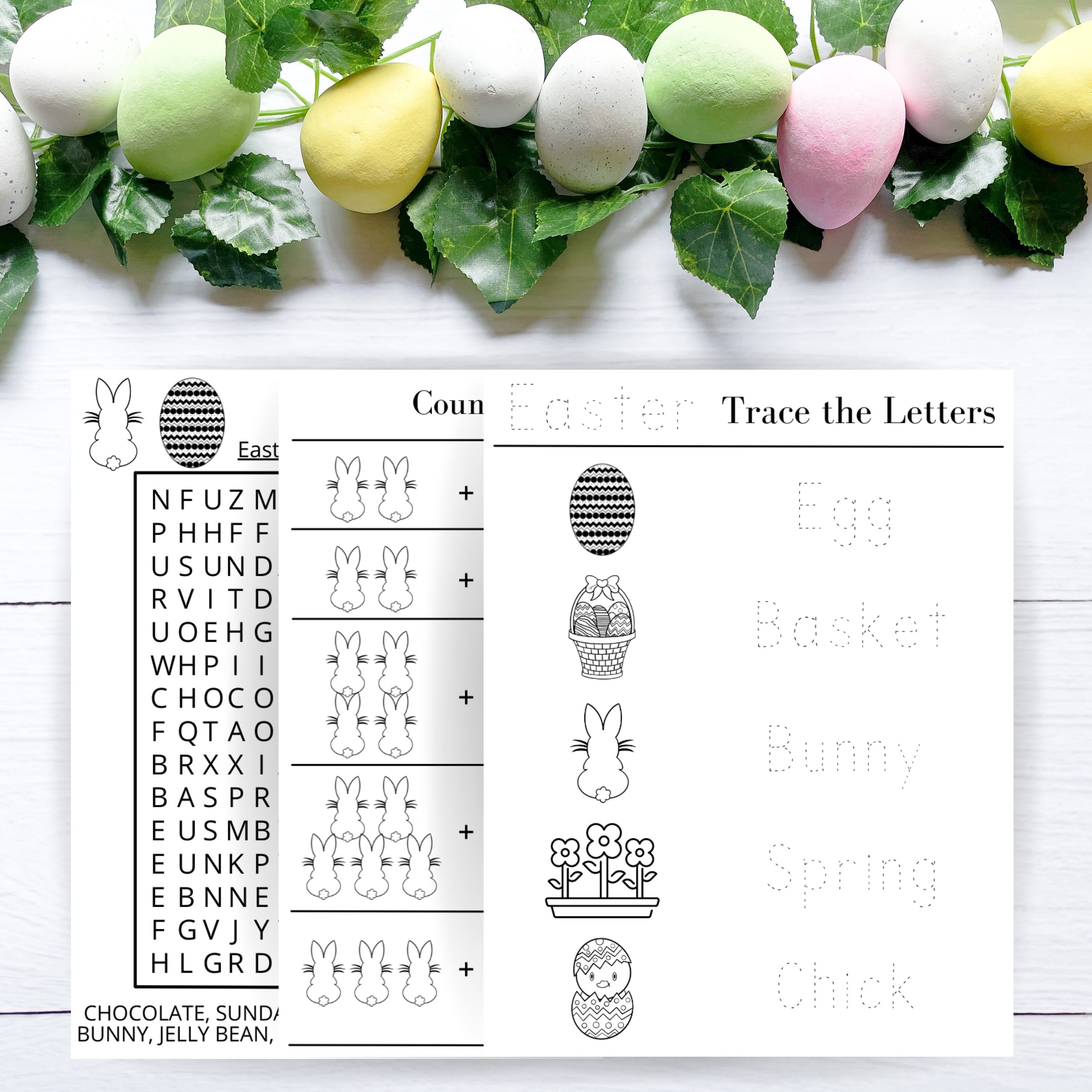 Easter Activity Bundle, PNG Printable Digital Download - Etsy