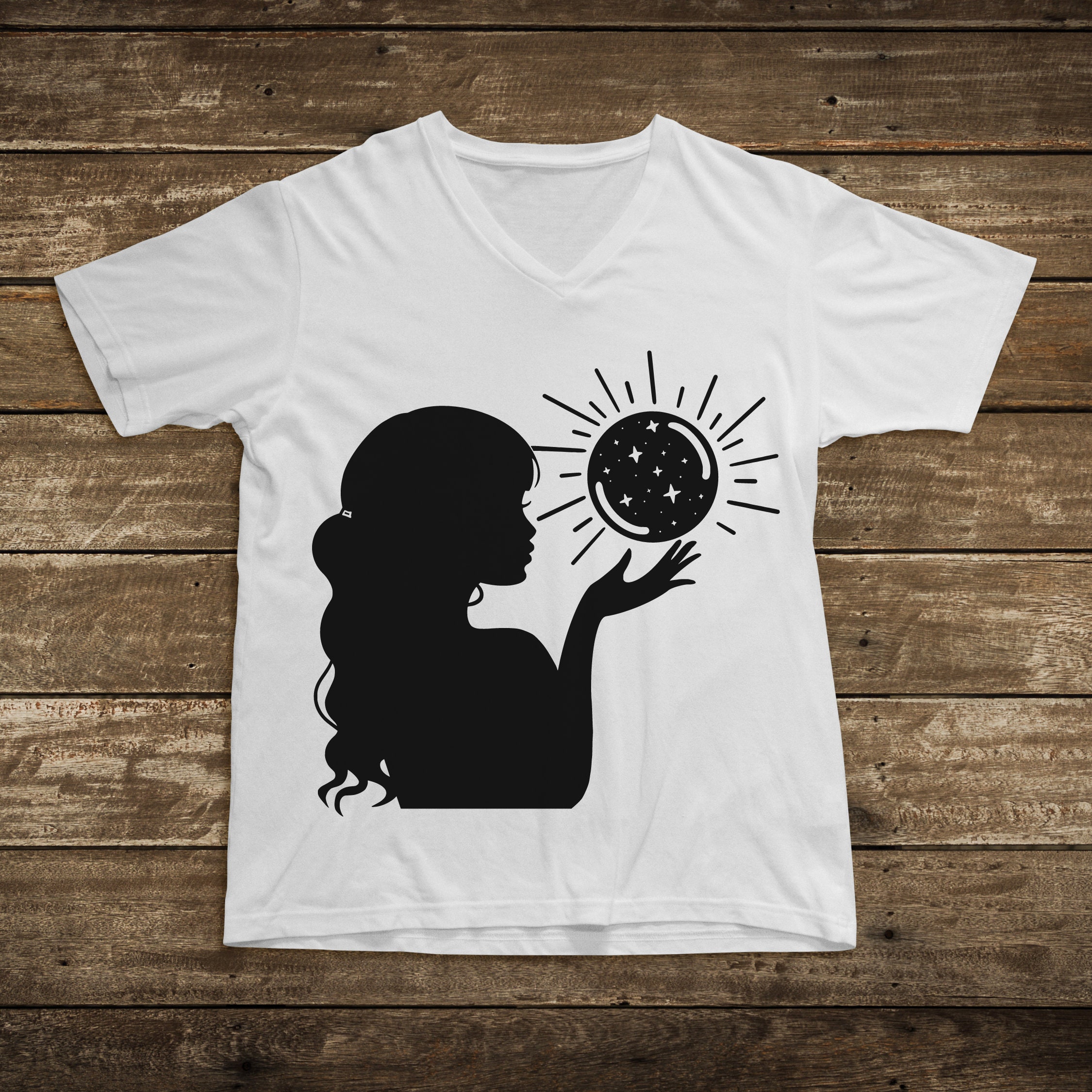 Witch and Crystal Ball SVG and PNG Cut Files, Digital Download Bundle ...