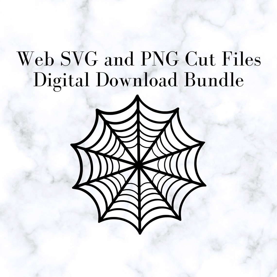 Spider Web SVG and PNG Cut Files, Digital Download Bundle - Etsy
