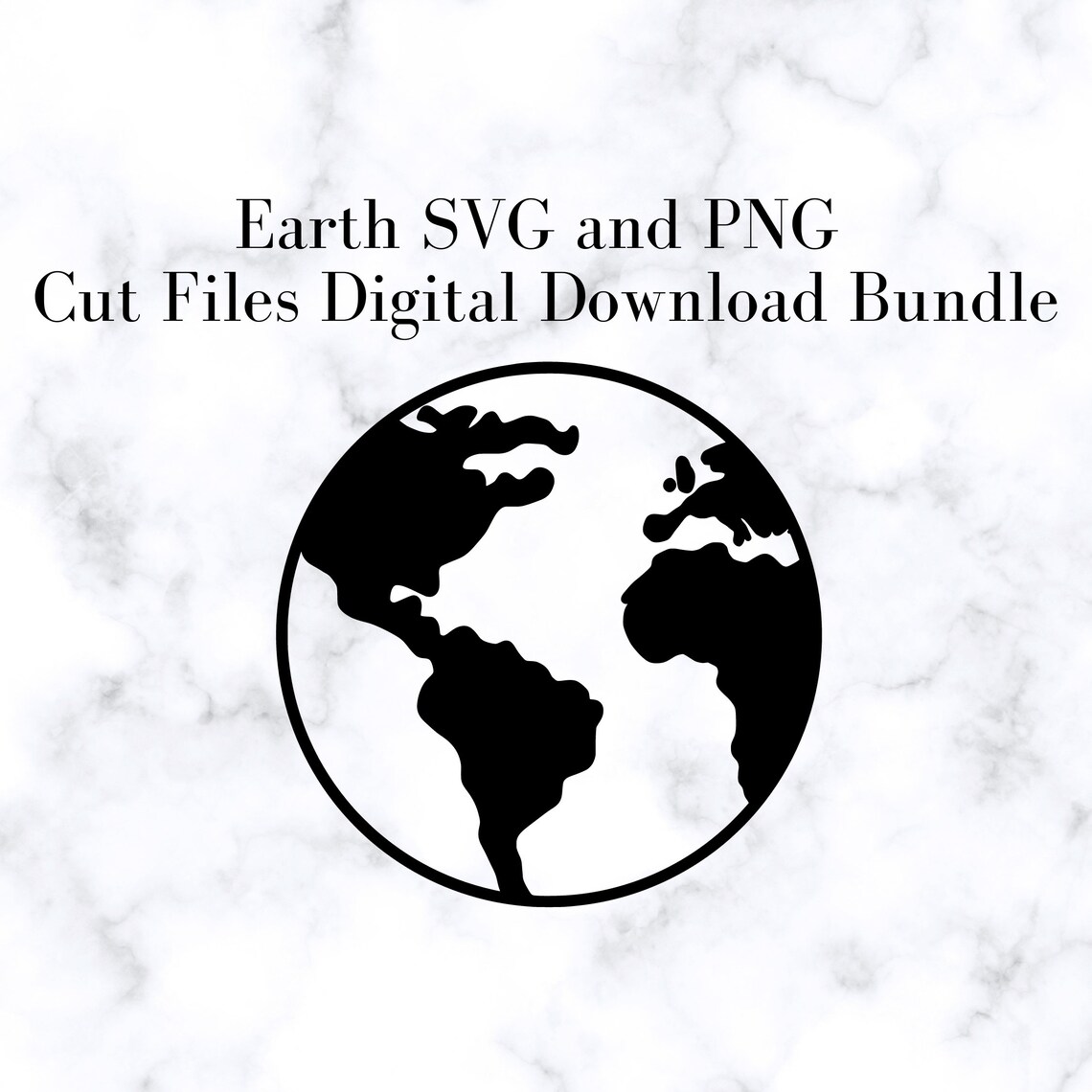 Planet Earth SVG and PNG Cut Files, Digital Download Bundle - Etsy