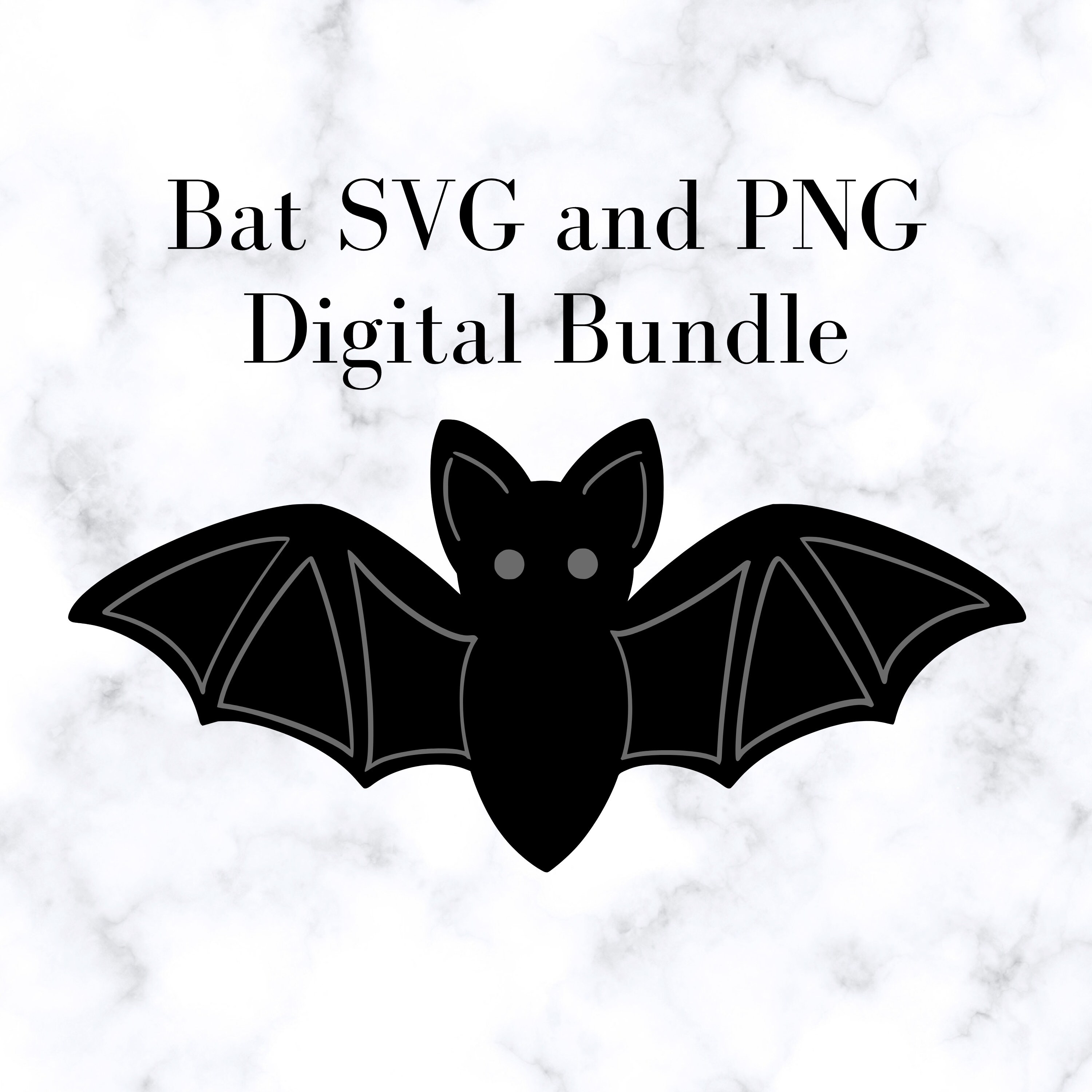Layered Bat SVG and PNG Cut Files, Digital Download Bundle - Etsy
