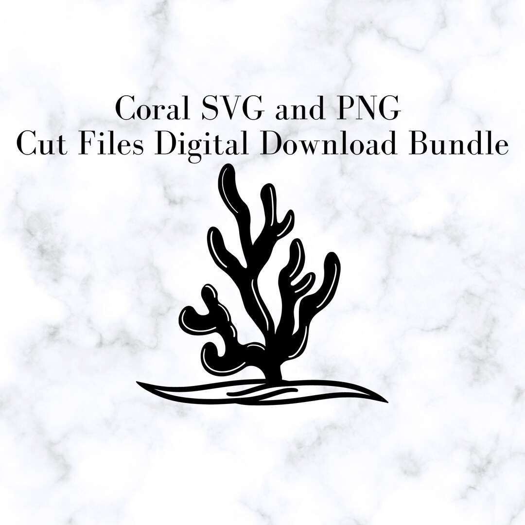 Coral Reef SVG and PNG Cut Files, Digital Download Bundle - Etsy