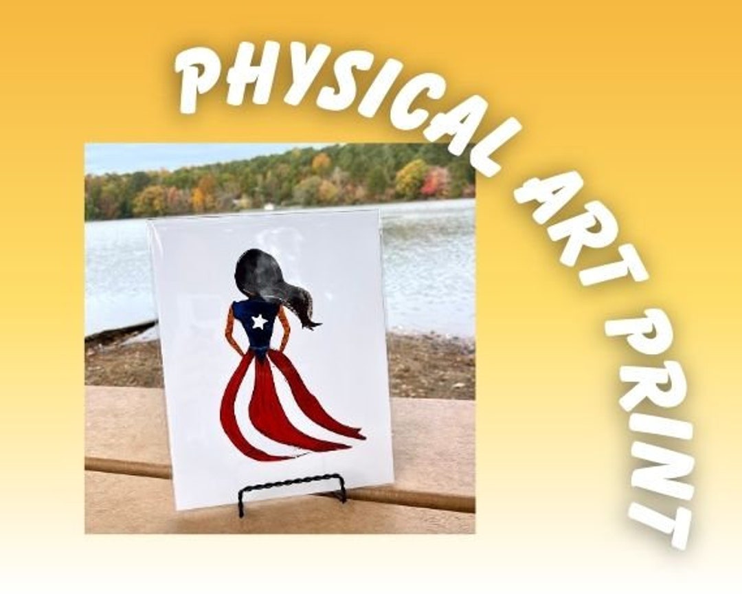 Boricua Girl | PHYSICAL PRINT | 8x 10 Art Print | 5x7 Art Print ...