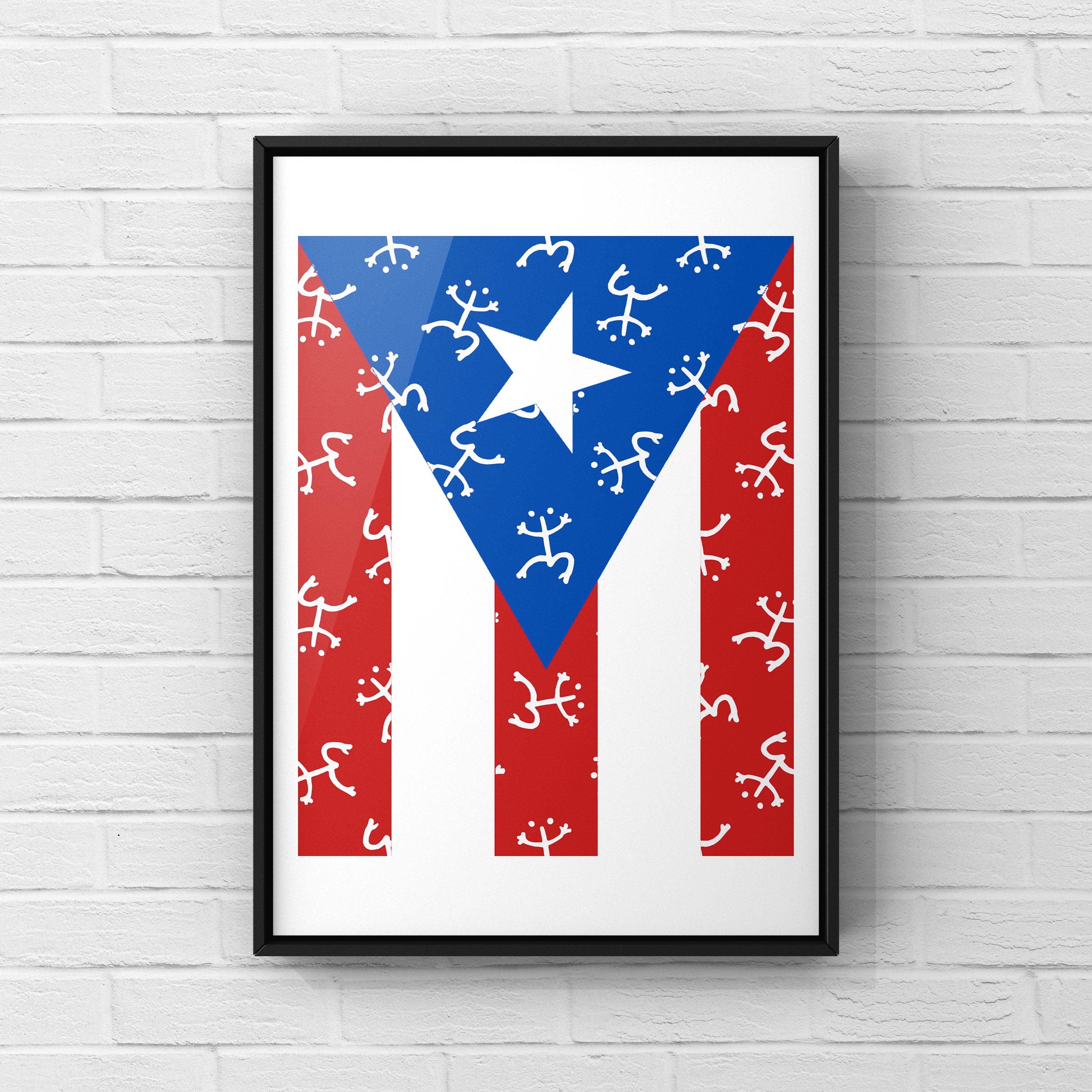 Puerto Rico Coqui Flag Printable Wall Art - Etsy