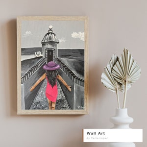 Puerto Rico Art | Girl in El Morro Puerto Rico | Printable Wall Art ...