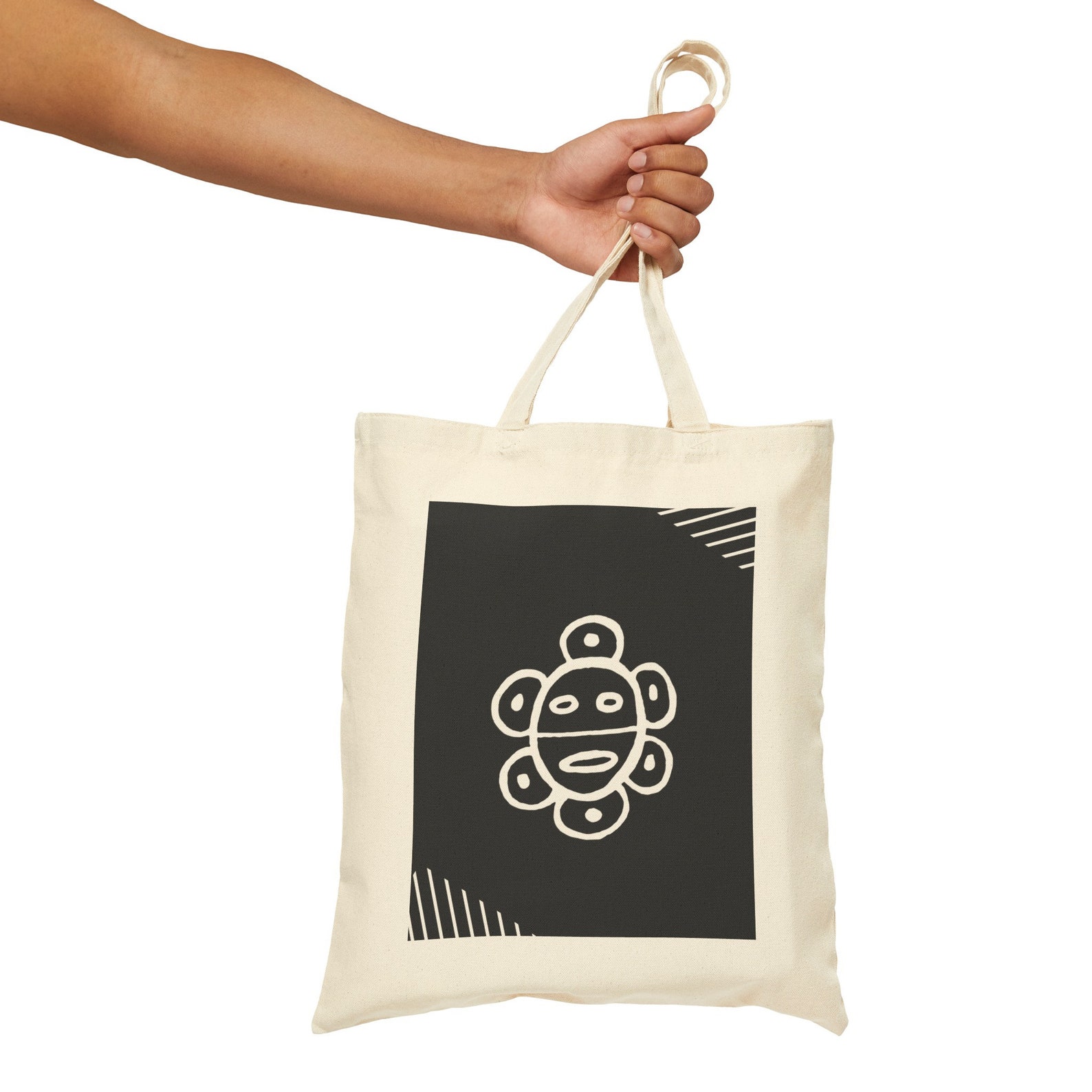 Taino Sun Symbol Cotton Canvas Tote Bag | Puerto Rico Gift | Borcicua ...