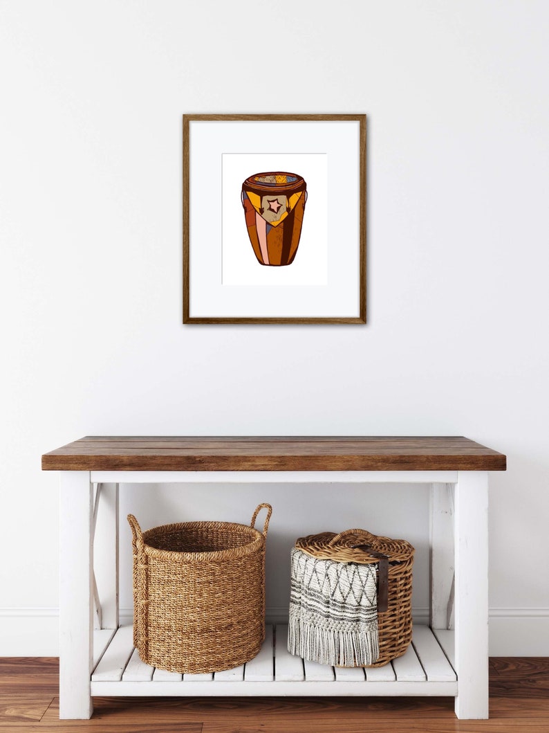 Conga Boricua Boho Palette Printable Wall Art Various - Etsy