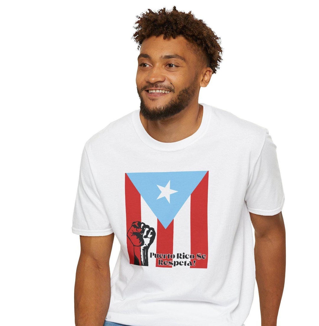 Puerto Rico Se Respeta Flag Unisex Softstyle T-shirt Puerto Rico Flag ...