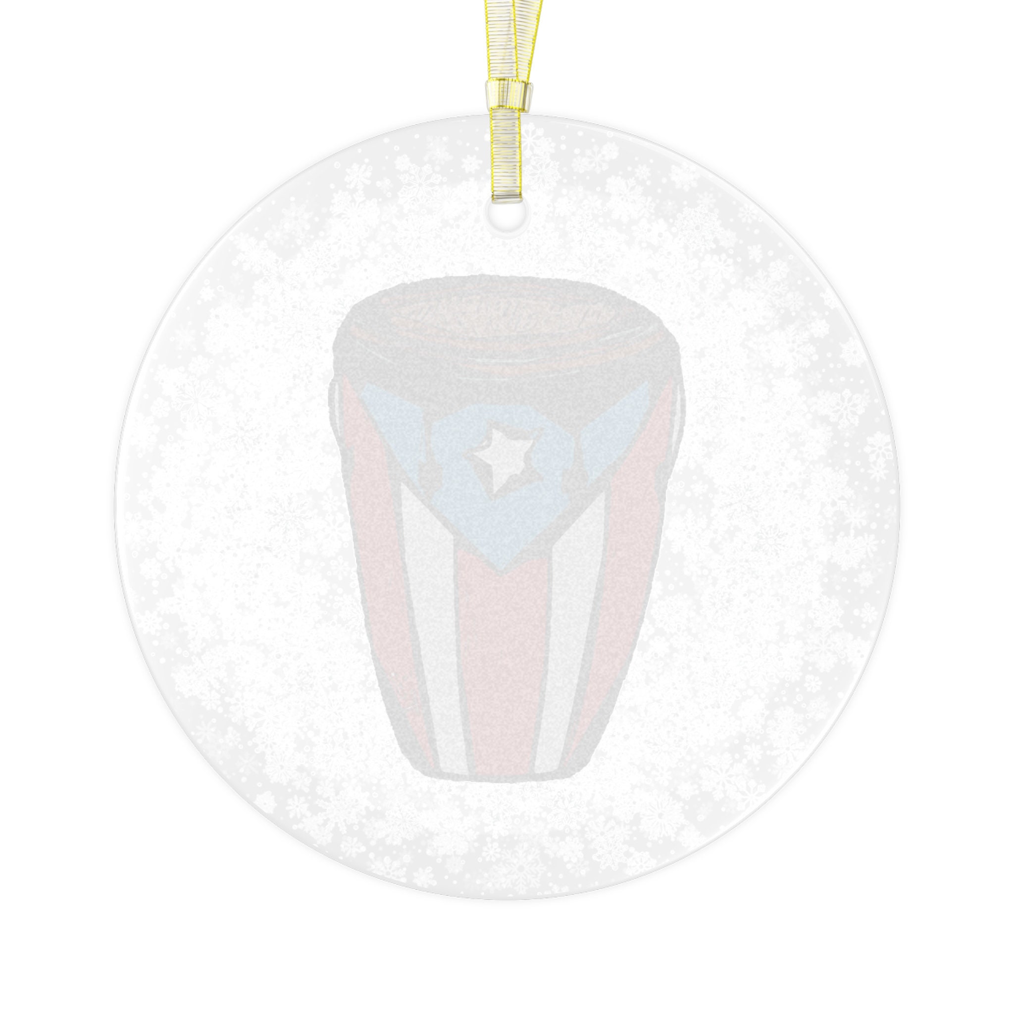 Conga Boricua Glass Ornament Puerto Rico Flag Ornament Ornamento De ...