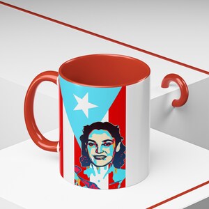 Lolita Lebron Mug Puerto Rico Flag Accent Coffee Mug, 11oz Puerto Rico ...