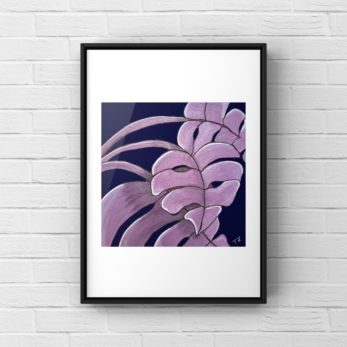 Purple Monstera 8x10 Art Print Download - Etsy