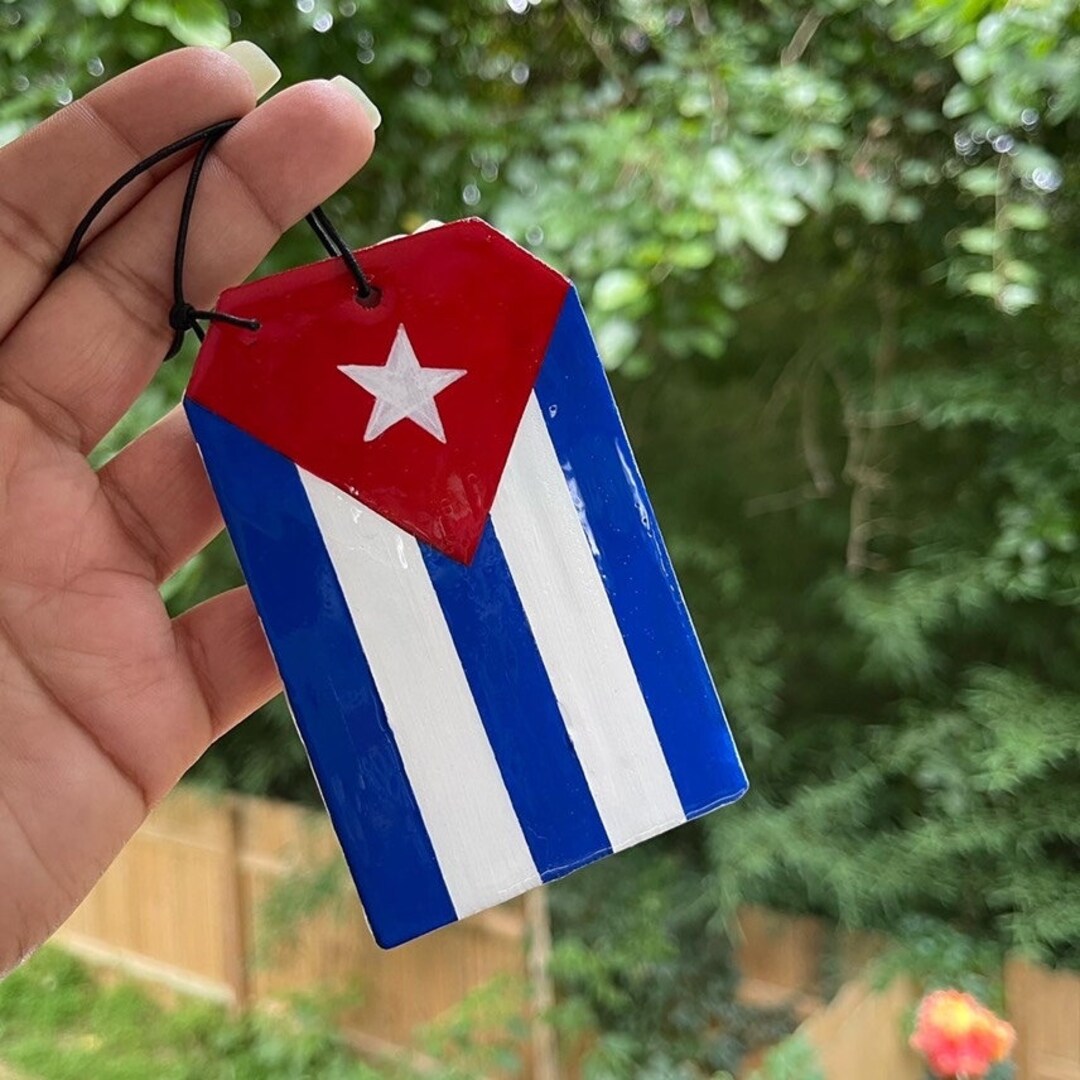 Custom FLAG Rear View Mirror Hanger Personalized Rear-view Mirror Charm ...