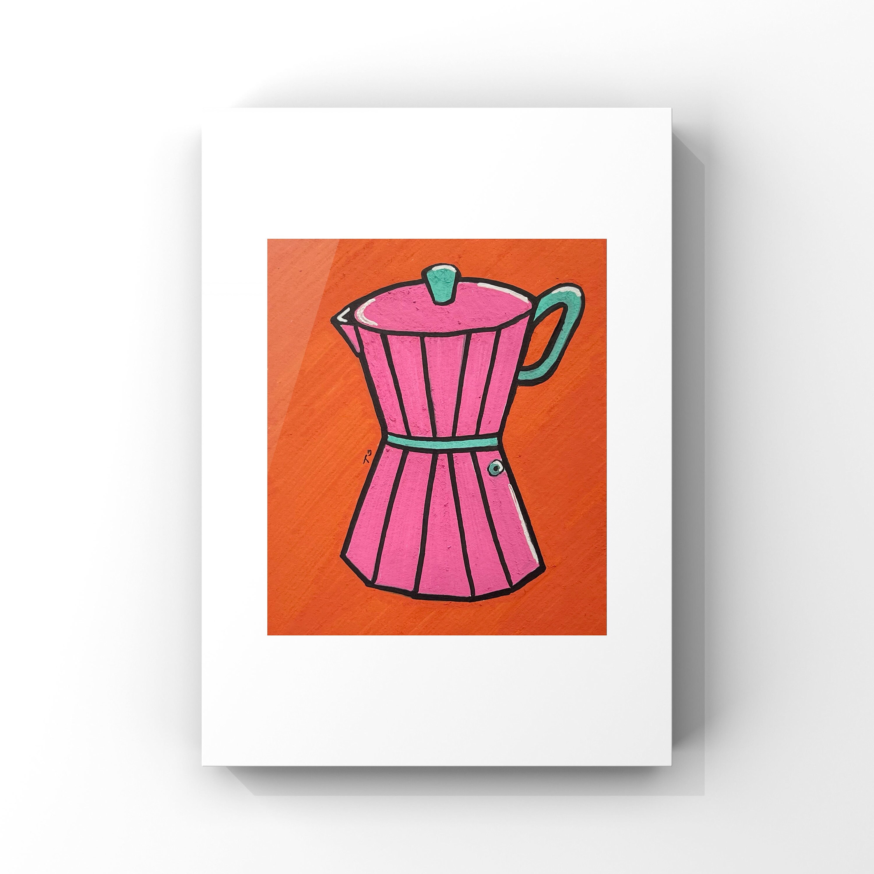 Cafetera Greca | Espresso Maker | Coffee Lover | Printable Wall Art - Etsy