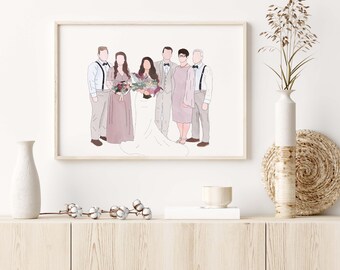 CUSTOM Faceless Family Portraits - Etsy