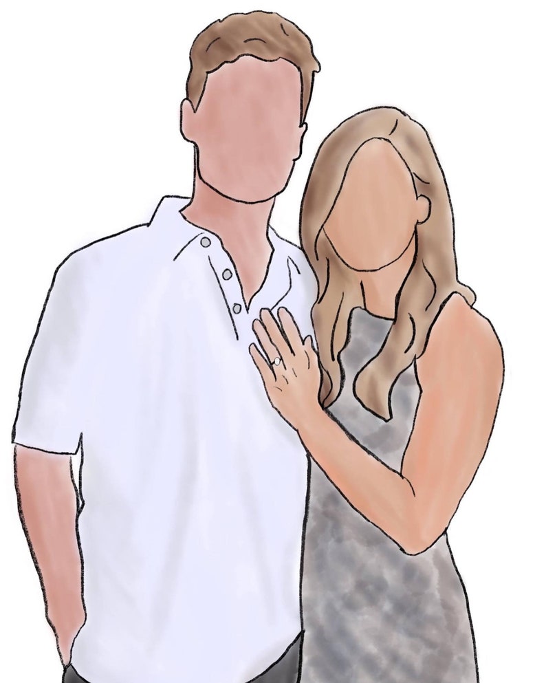 Custom Faceless Family Portraits - Etsy