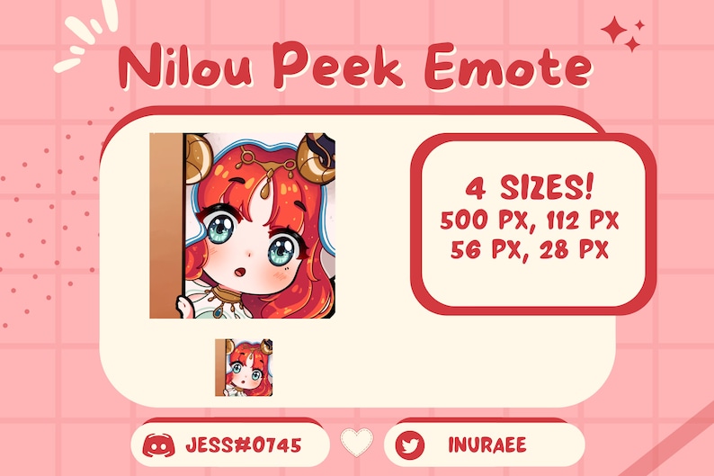 Nilou Emotes Set Genshin Impact for Twitch Discord Youtube Cute for ...