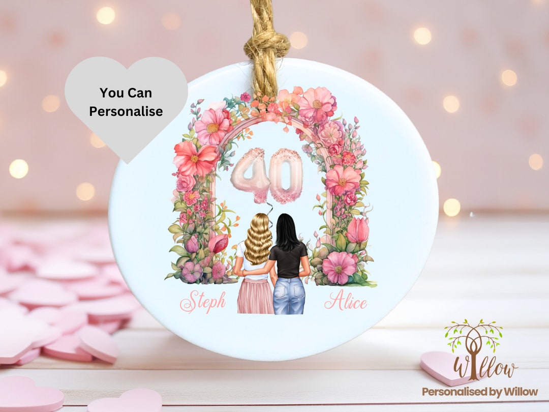 Personalised Birthday Gift Bauble 40th, 30th, Birthday Gift, Bauble ...
