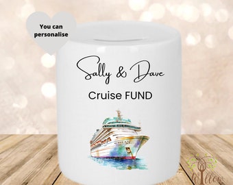 Personalised Adventure Fund Tip Jar, Piggy Bank, Personalised Money Box ...